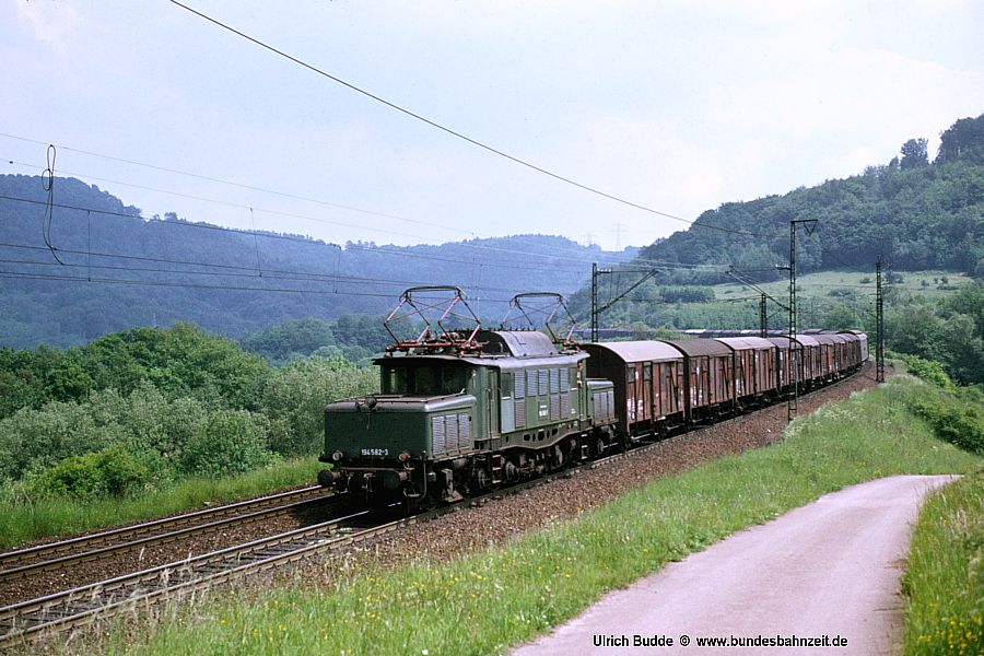 Die Bundesbahnzeit - DB 194 auf der Spessartrampe 1980
