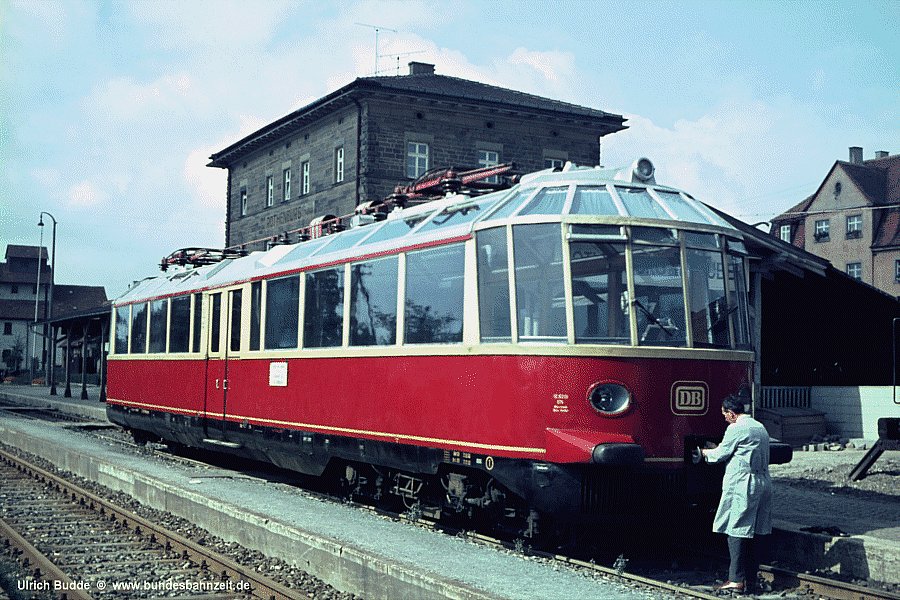 Spur H0 » Zuglaufschild Gläserner Zug/ ET 91?